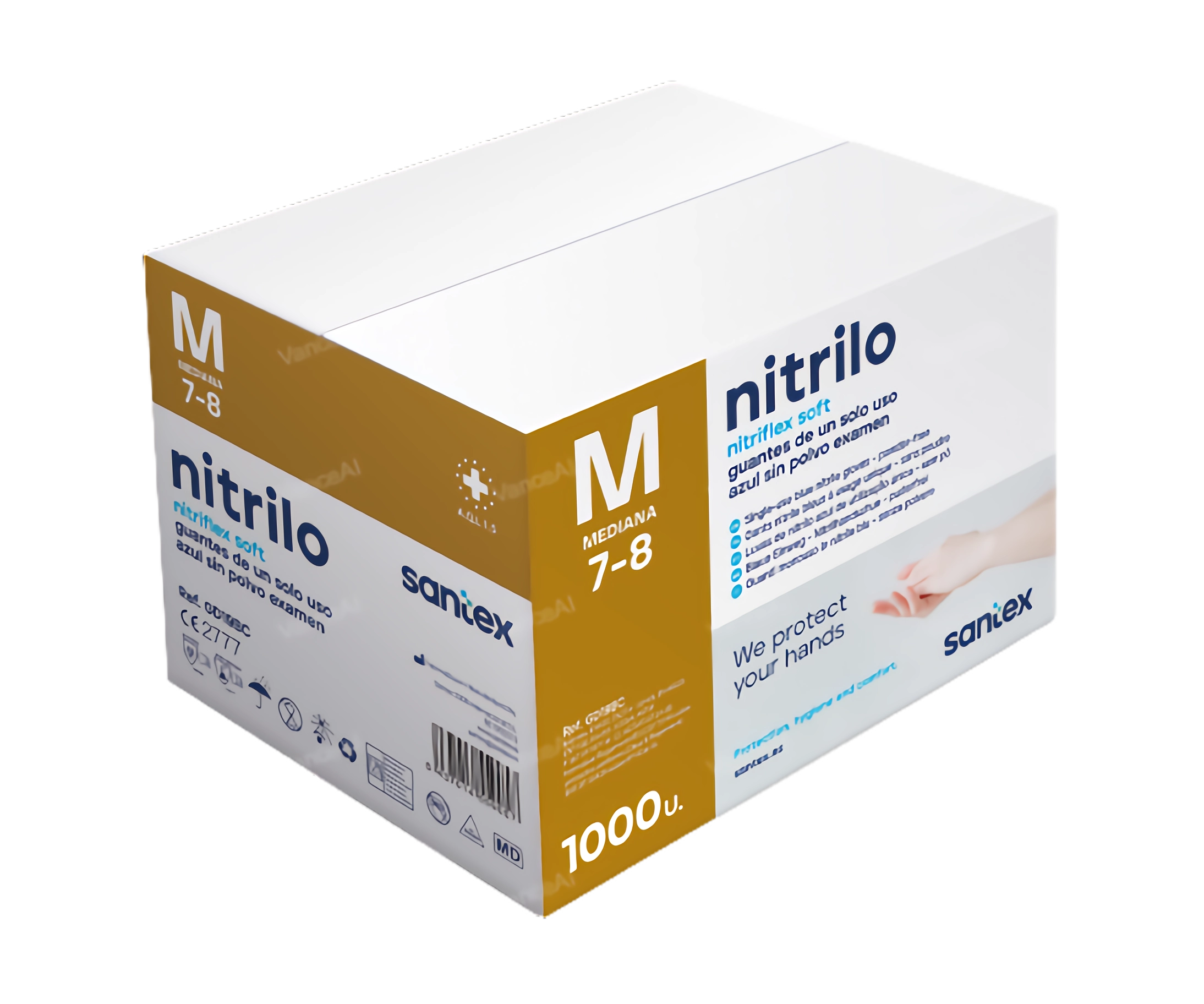 Gants Nitrile Nitriflex Soft SANTEX: 10 Boîtes - Promia