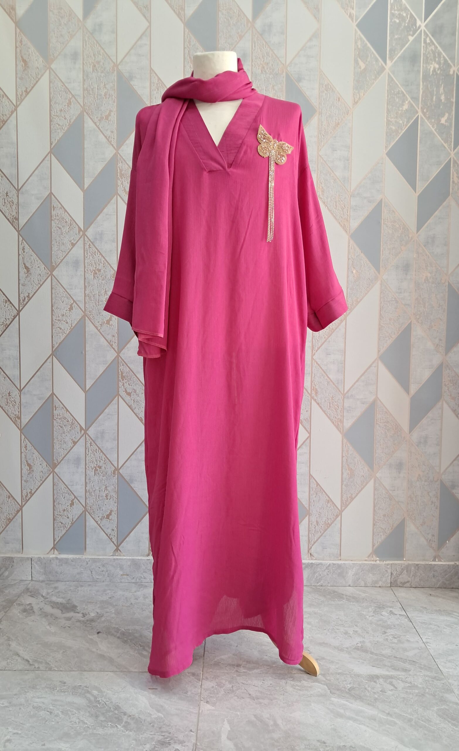 Robe papinelle - Color: caramel - Promia